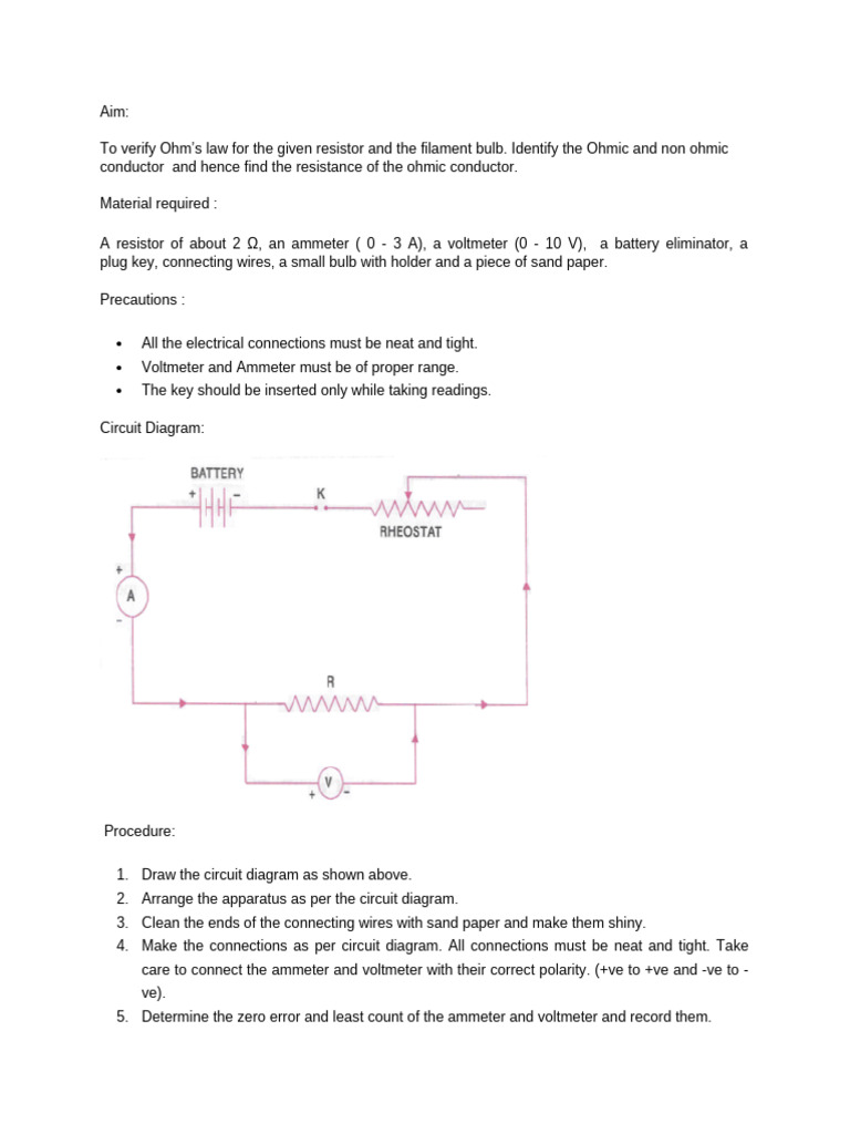 OHM'S LAW TASK SHEET | PDF | Quantity | Manufactured Goods
