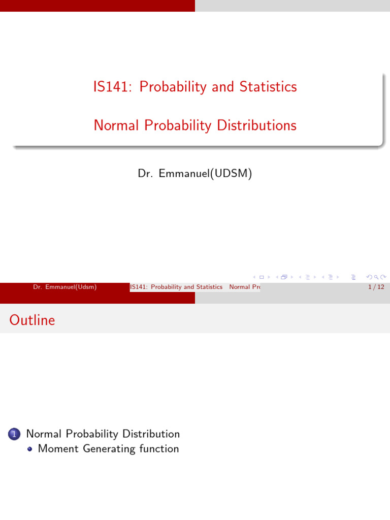 Normal Probability Distributions Explained | PDF | Normal Distribution | Probability Distribution