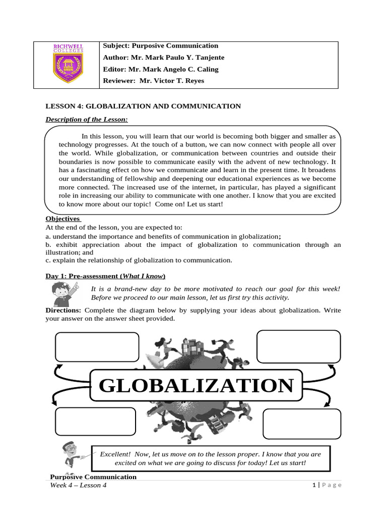 Globalization's Impact on Communication | PDF | Globalization ...