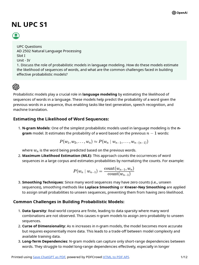 NLp | PDF | Cluster Analysis | Parsing