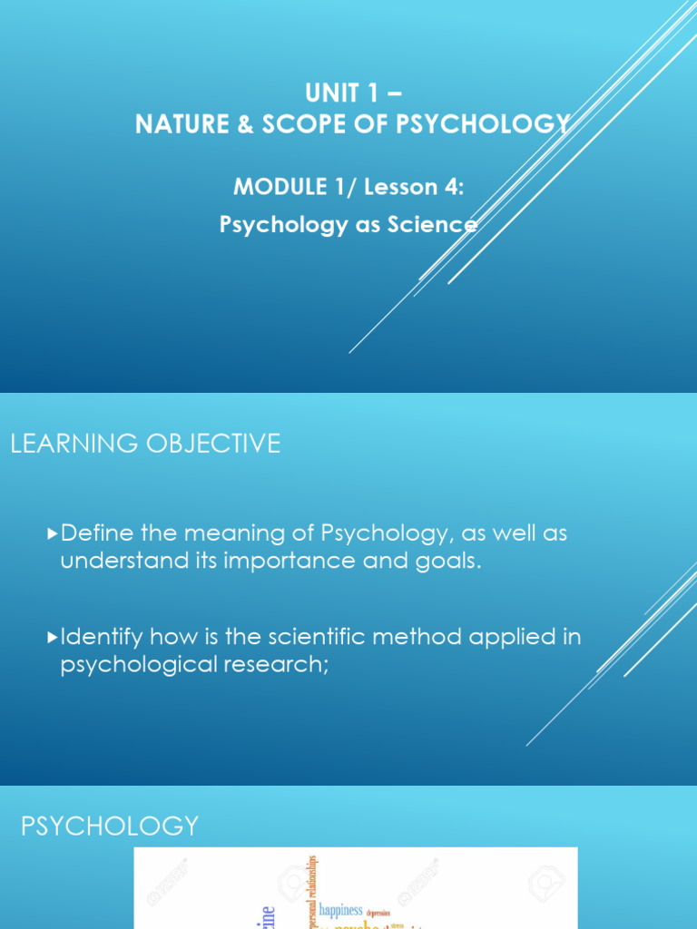 UNIT 1 - Module 1 Lesson 4 | PDF | Experiment | Scientific Method