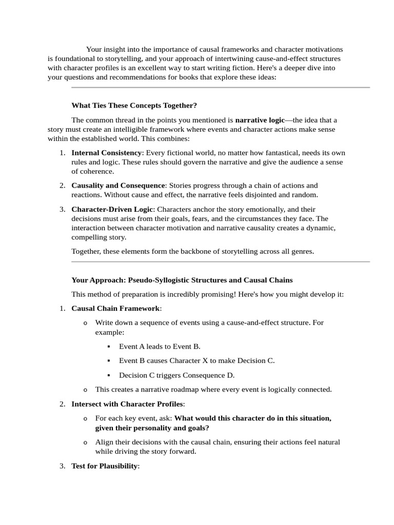 Cause-And-Effect Storytelling | PDF | Narrative | Causality