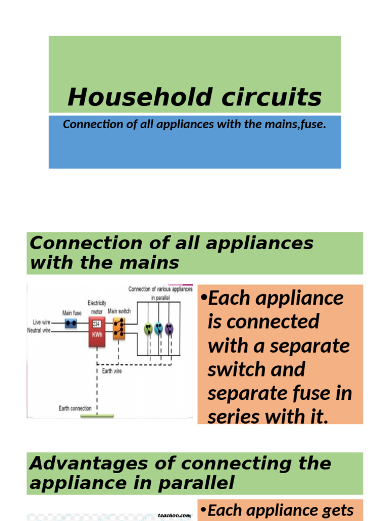 Household Electrical Circuits Guide | PDF