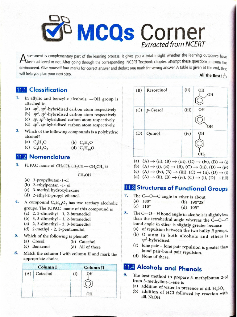 Alcohol Phenol Ethers | PDF