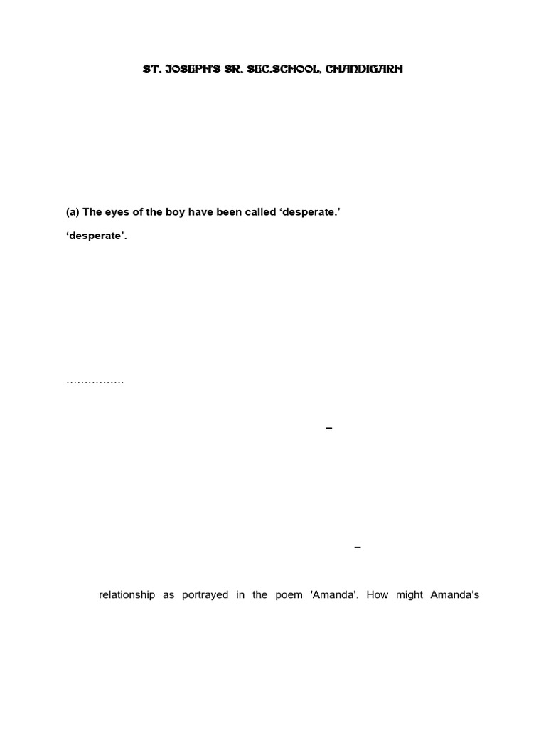 Circular 20240712140647 Assignment - Class X. Poem 5 and 6 | PDF ...