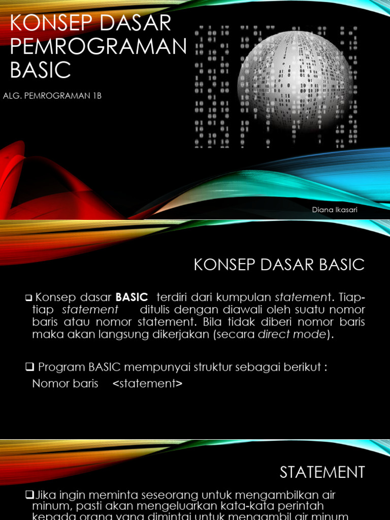 3.Konsep Pemrograman BASIC_part 1 | PDF