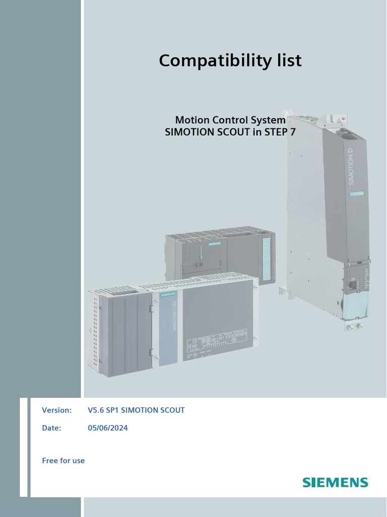 Compatibility 5 6 1 0 SIMOTION SCOUT | PDF | Kernel (Operating System ...
