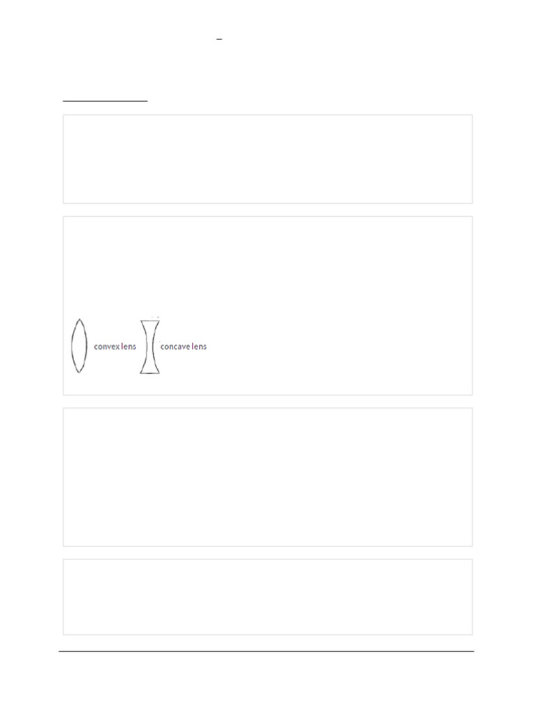 Refraction through lens | PDF | Optics | Applied And Interdisciplinary ...