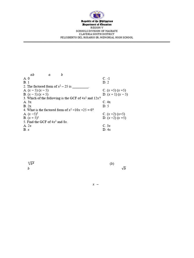 Assessment Tool - Grade 9 - 011123 | PDF | Elementary Geometry ...