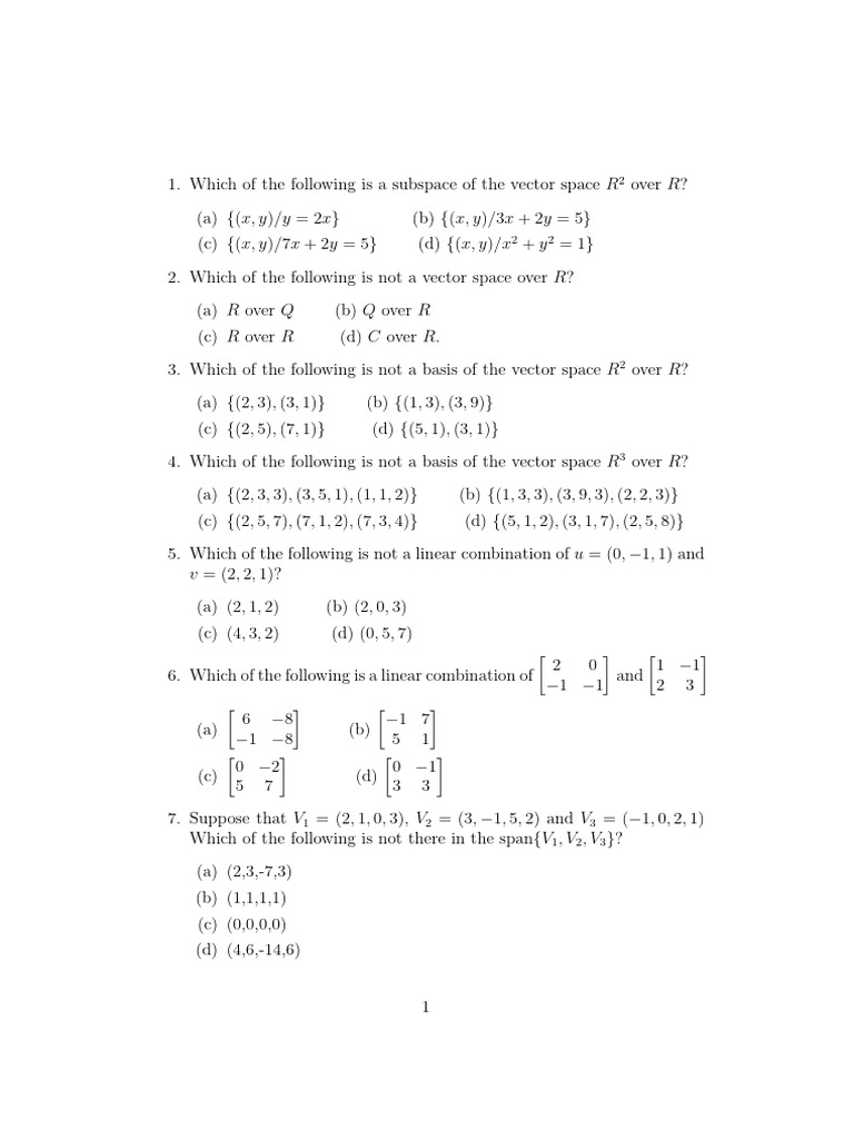 Linear Algebra Notes 2 Pdf Basis Linear Algebra Linear Map