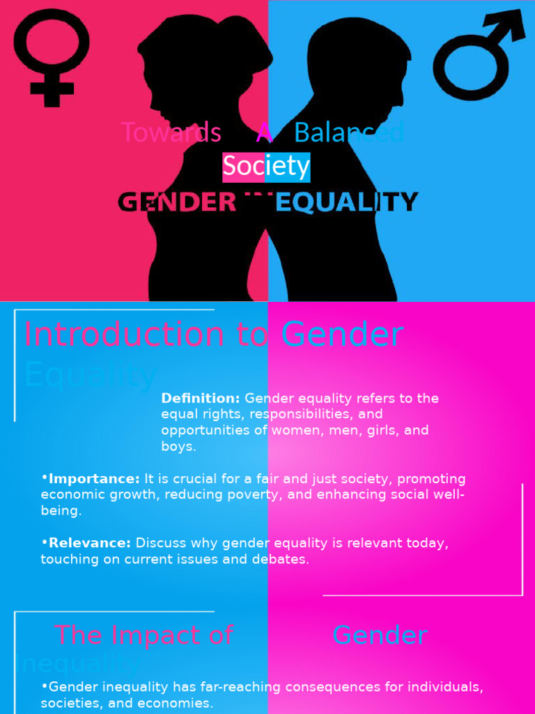 Gender Equality | PDF | Gender Studies | Gender Equality
