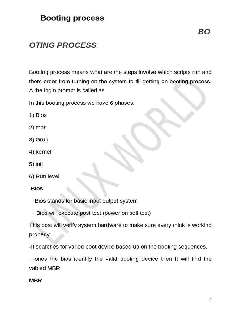 Booting Process (3) | PDF | Booting | Bios Booting Process (3) | PDF | Booting | Bios