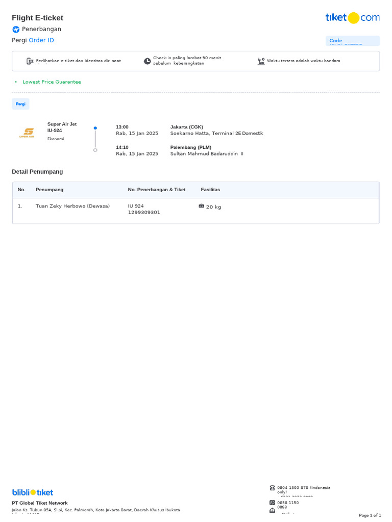 Flight E-Ticket - Order ID - 1265790677 - Z6FFDR | PDF