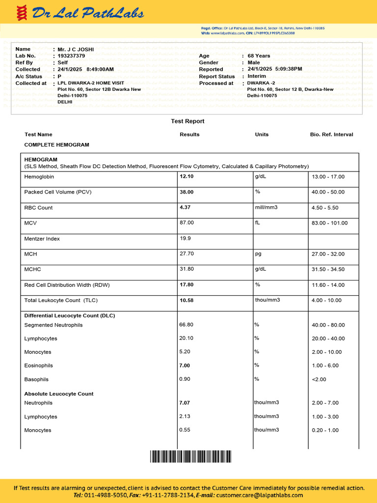 Report I2025-01-24T173117.787 | PDF | Kidney | Medical Specialties