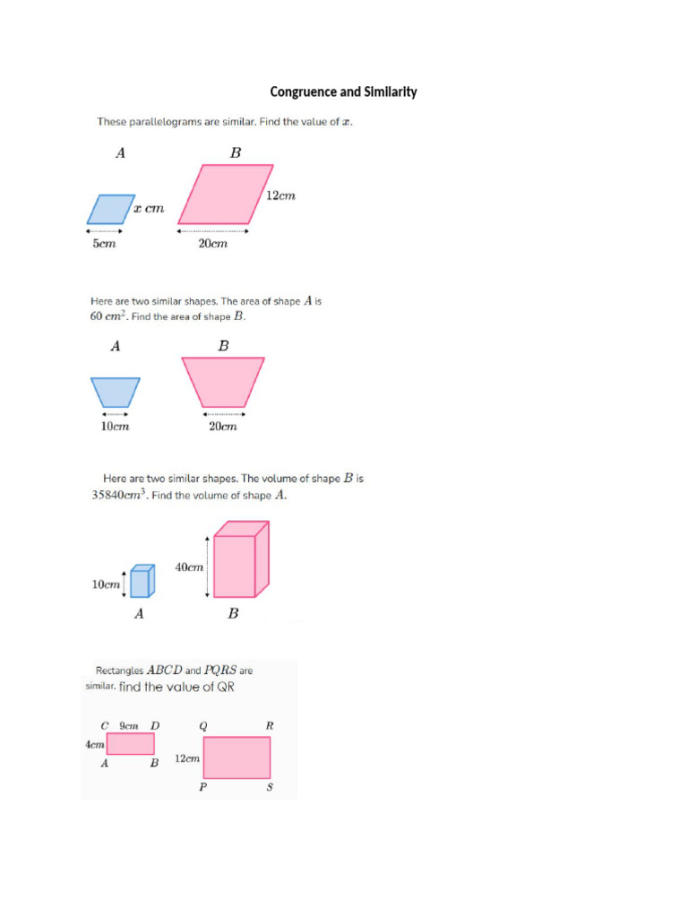 Understanding Congruence and Similarity | PDF