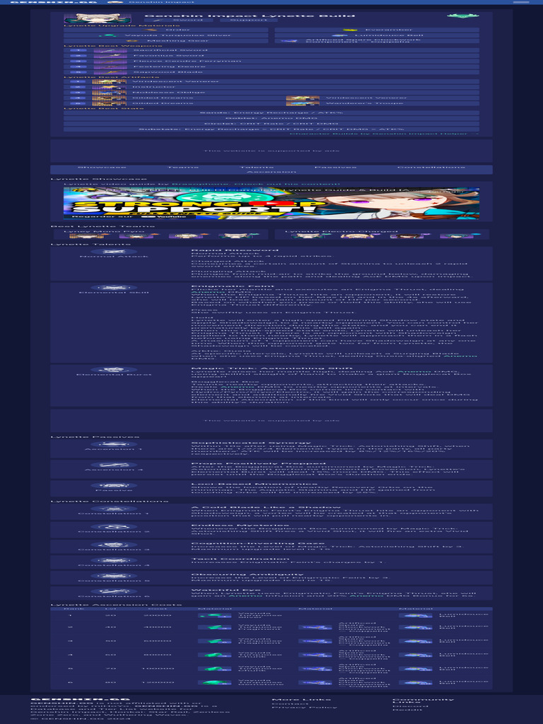 Lynette Support Build Guide | PDF