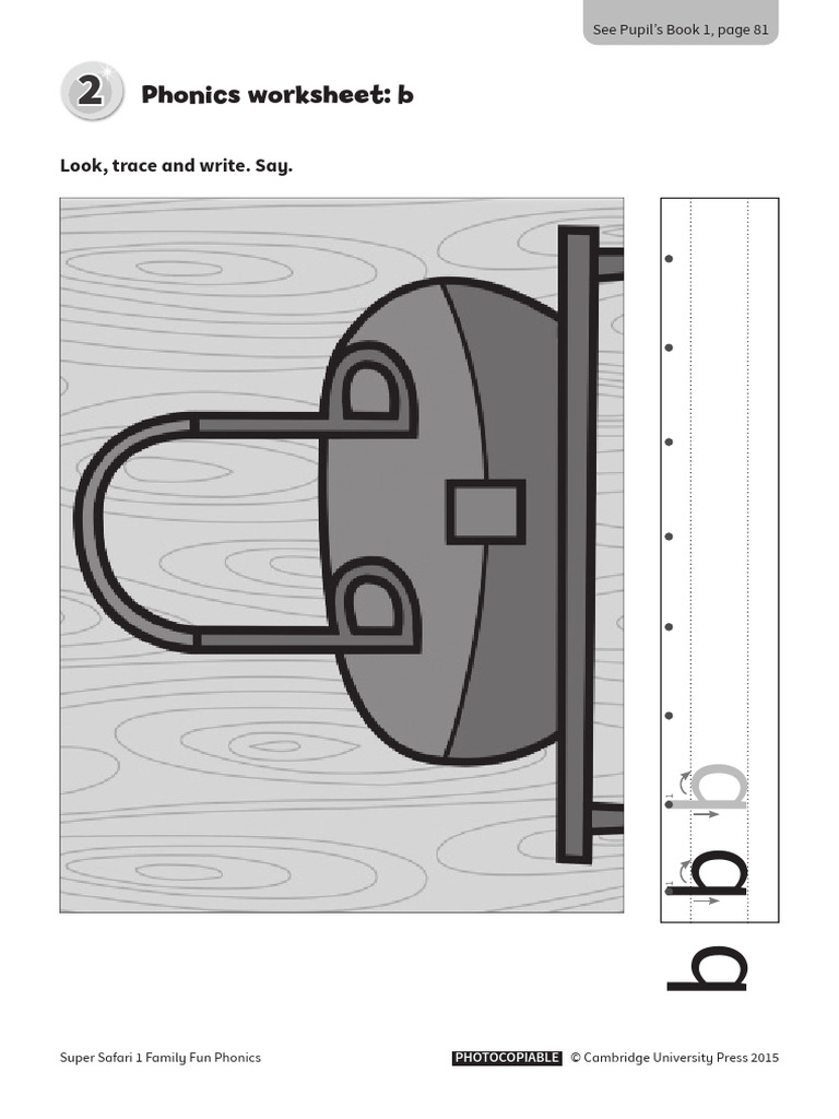 Super Safari 1 Family Fun_Phonics Worksheet U2 (1) | PDF