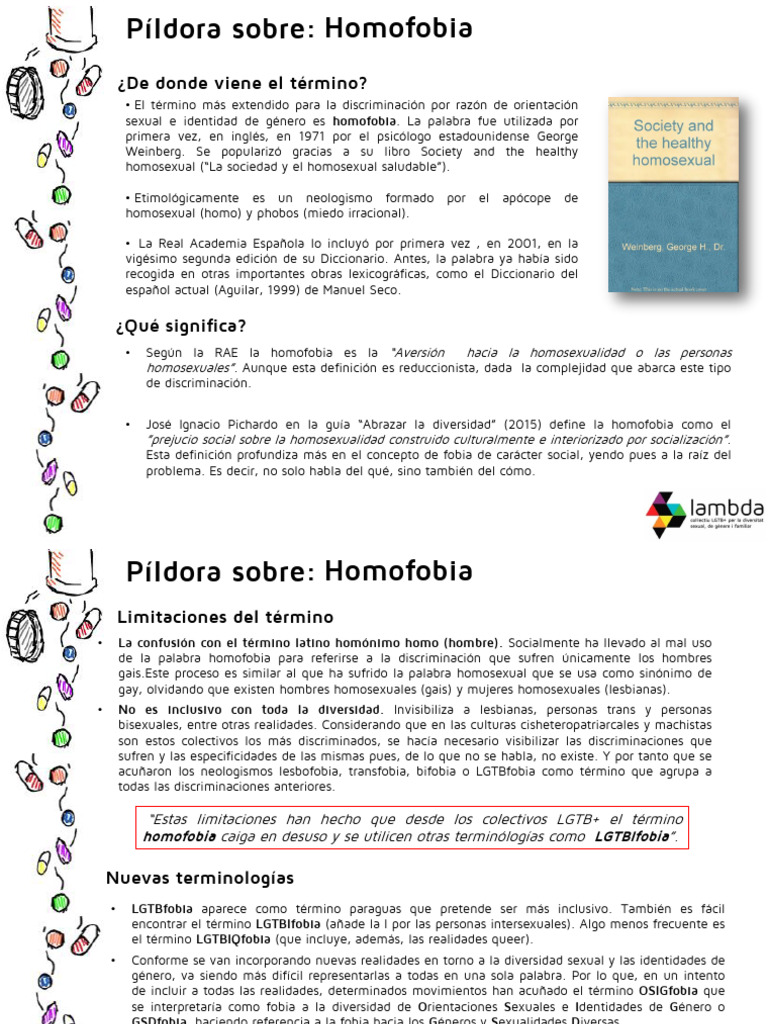 Píldora Informativa - LGTBfobia | PDF | Homofobia | Homosexualidad