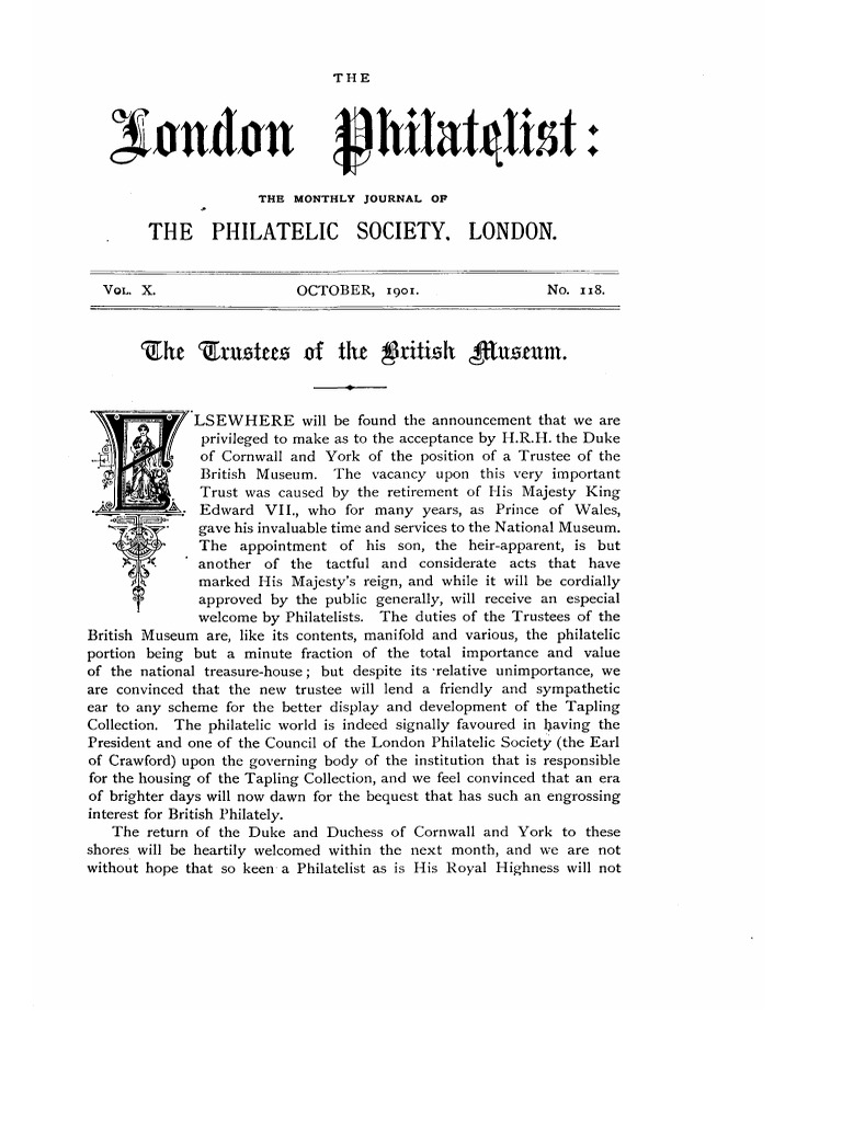 British Museum Trustee Appointment | PDF | Postage Stamp | Philately