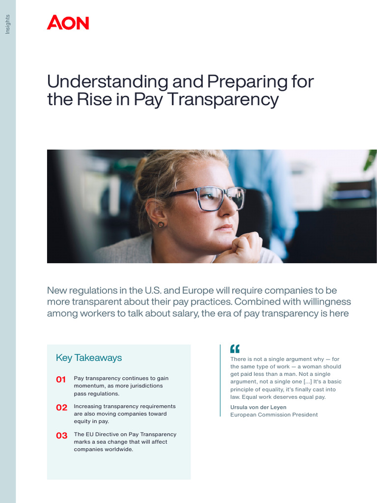 AON Understanding and Preparing For The Rise in Pay Transparency | PDF ...