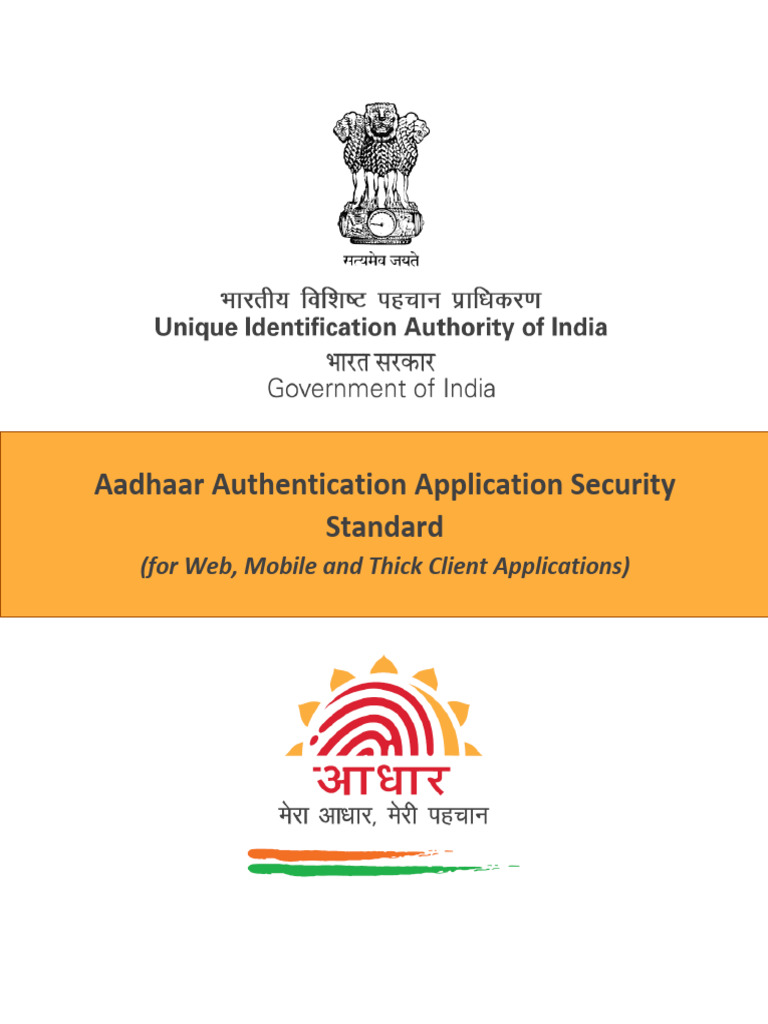 Aadhaar Authentication Application Security Standard - v1.0 | PDF | Encryption | Cryptography