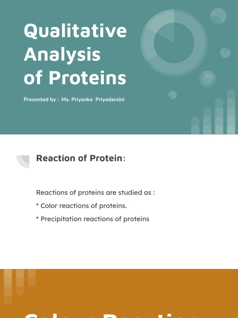 Qualitative Analysis of Proteins | PDF | Precipitation (Chemistry ...