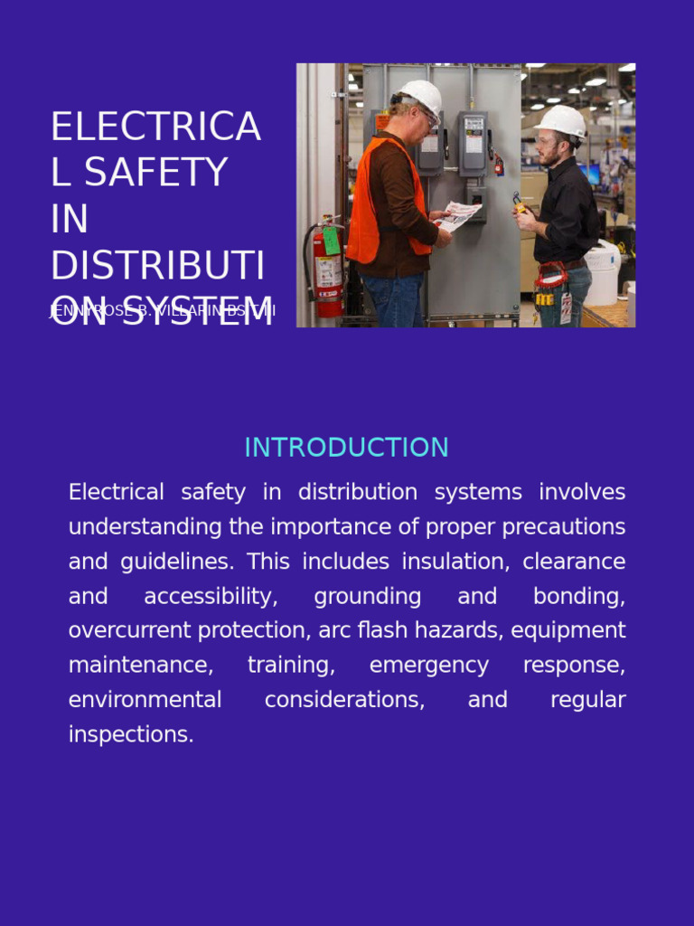 Electrical Safety in Distribution Systems | PDF | Insulator ...
