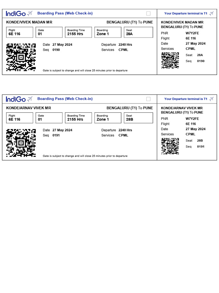Boarding Pass | PDF