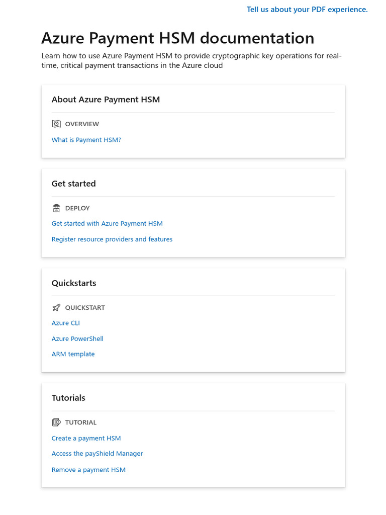 Azure Payment HSM | PDF | Personal Identification Number | Command Line Interface