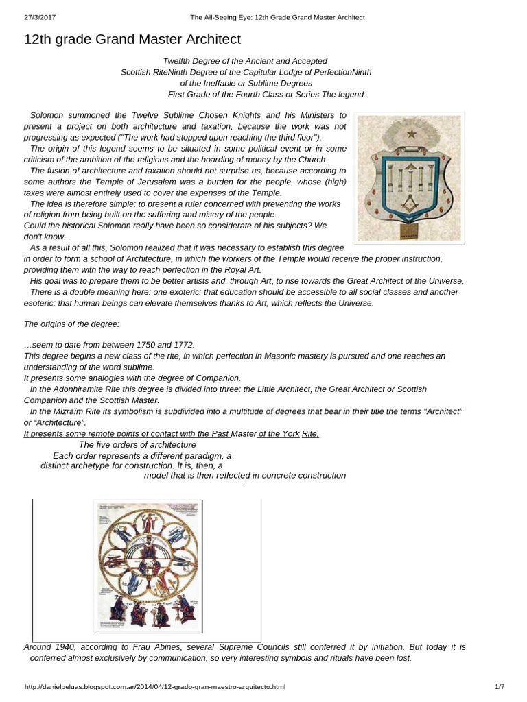 12th-Degree Grand Master Architect | PDF | Freemasonry | Geometry