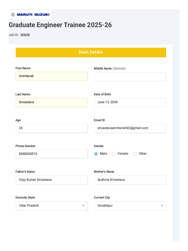 Graduate Engineer Trainee Profile | PDF