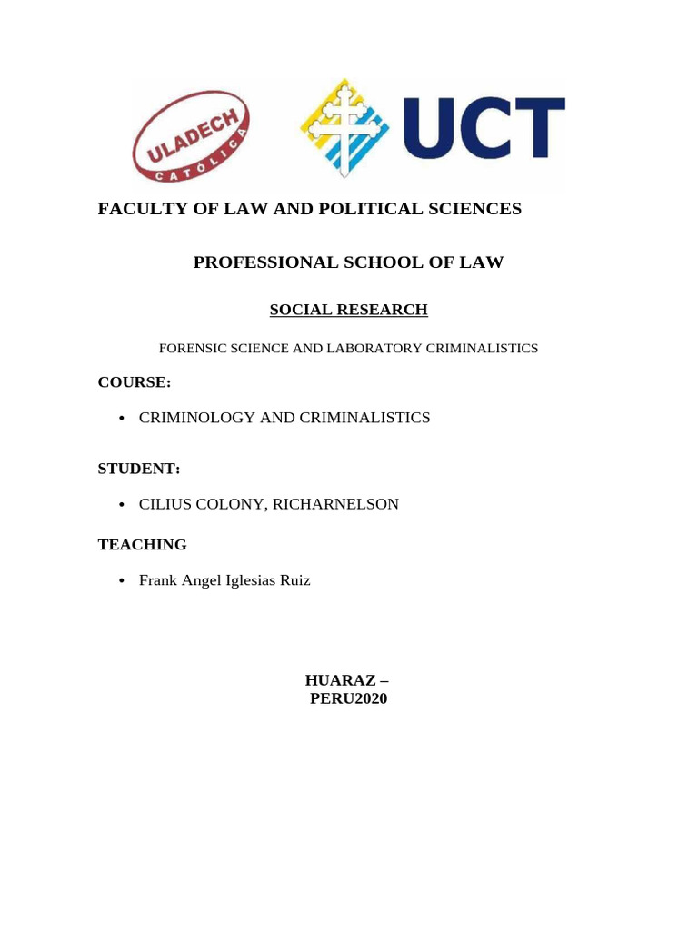 Forensic Sciences and Laboratory Criminalistics | PDF | Forensic ...