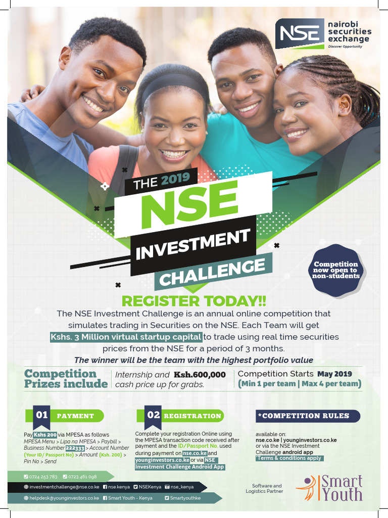 NSE Investment Challenge Poster A2 | PDF | Financial Markets