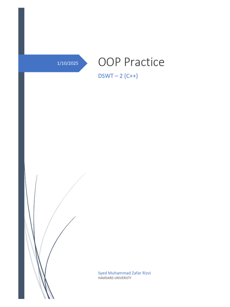 C++ OOP Concepts and MCQs | PDF | Method (Computer Programming) | Class (Computer Programming)