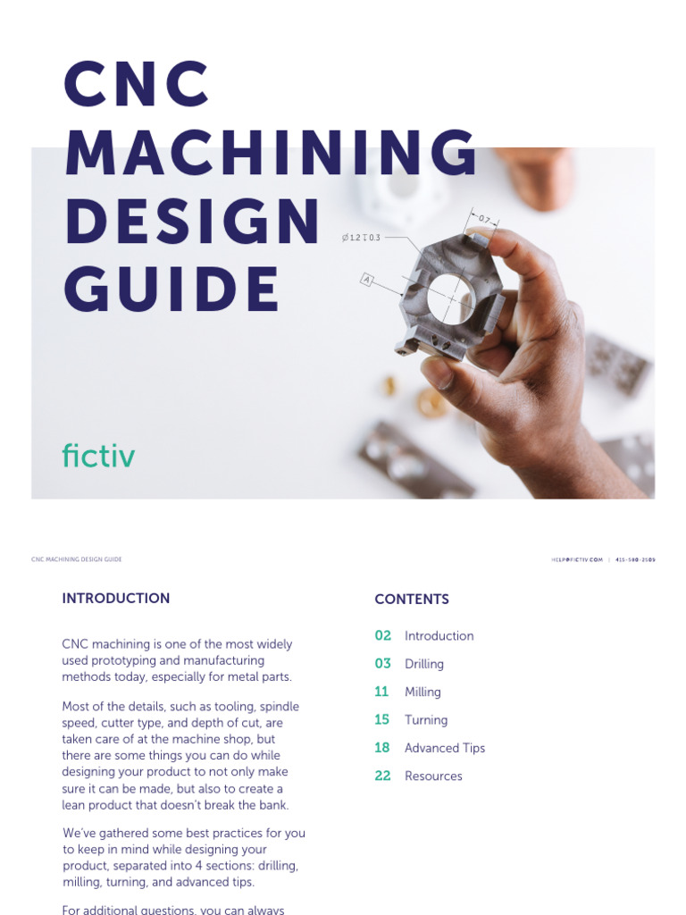 Fictiv CNC Design Guide 1 | PDF | Machining | Drilling