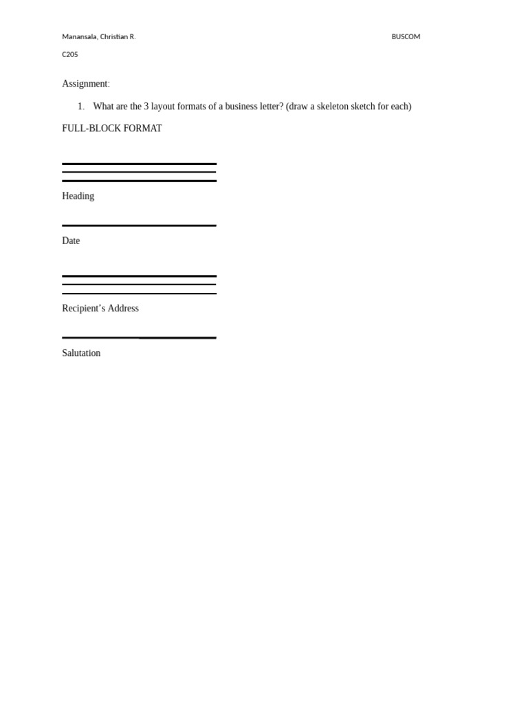 buscomass | PDF | Paragraph | Written Communication