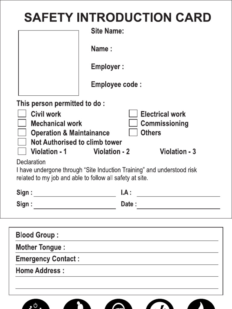 Safety Card | PDF