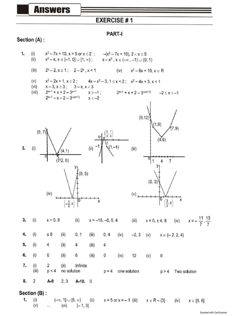 Fundamentals of Mathematics II Exercise | PDF