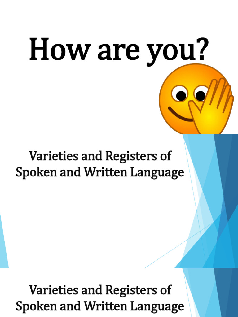 Language Variations and Registers | PDF | English Language | Linguistics