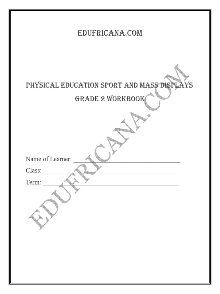Primary Schoo Physical Education PE Grade 2 Week 3 | PDF