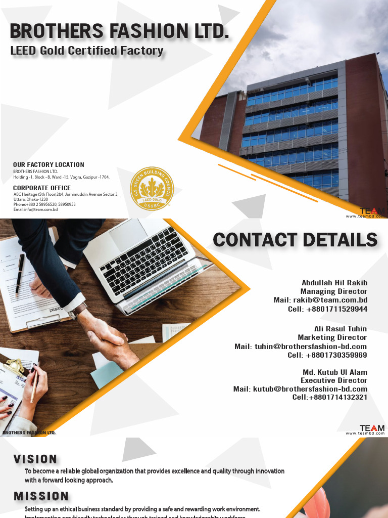 Brothers Fashion Ltd. Overview & Products | PDF | Economies | Business