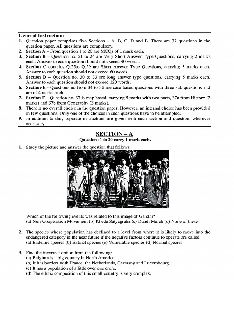 SSt Practice Paper 2 | PDF