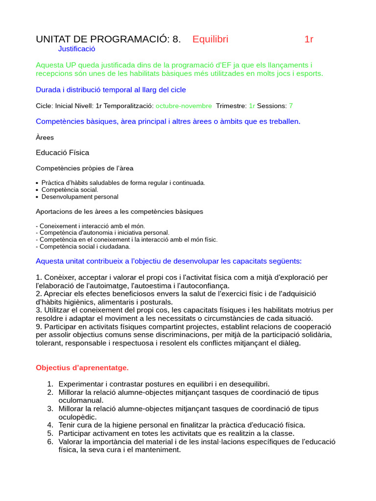 Unitat 5 Equilibri | PDF