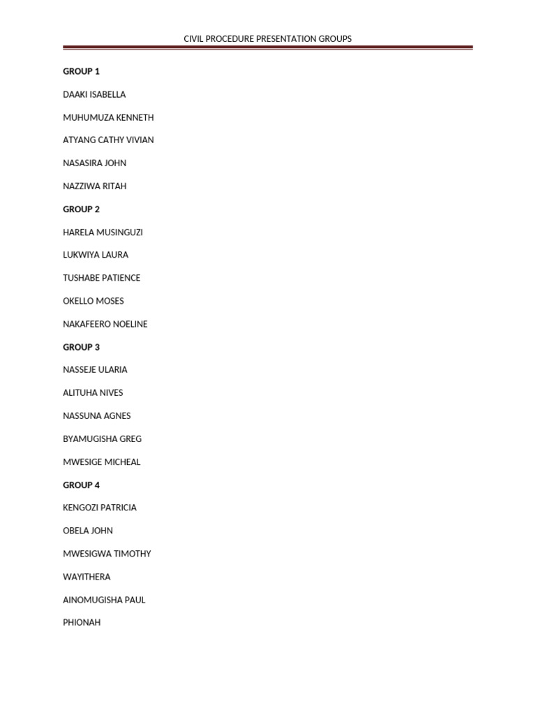 CP Presentation Groups - 104142 | PDF