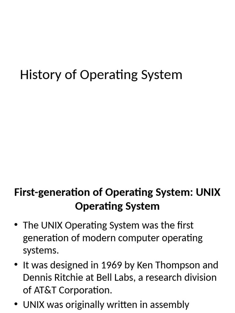 Chapter 2 - History of OS | PDF | Operating System | Microsoft Windows