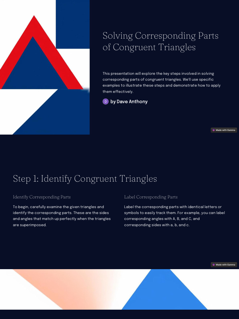 Solving-Corresponding-Parts-of-Congruent-Triangles-4 | PDF | Euclidean ...