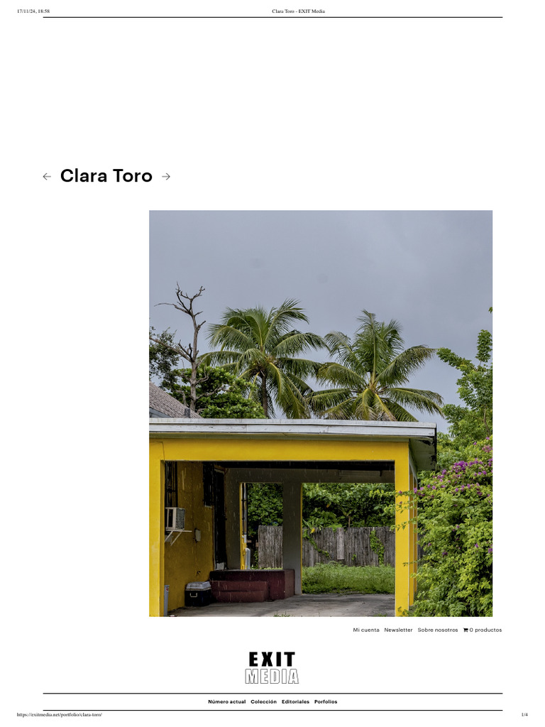 Clara Toro - EXIT Media | PDF