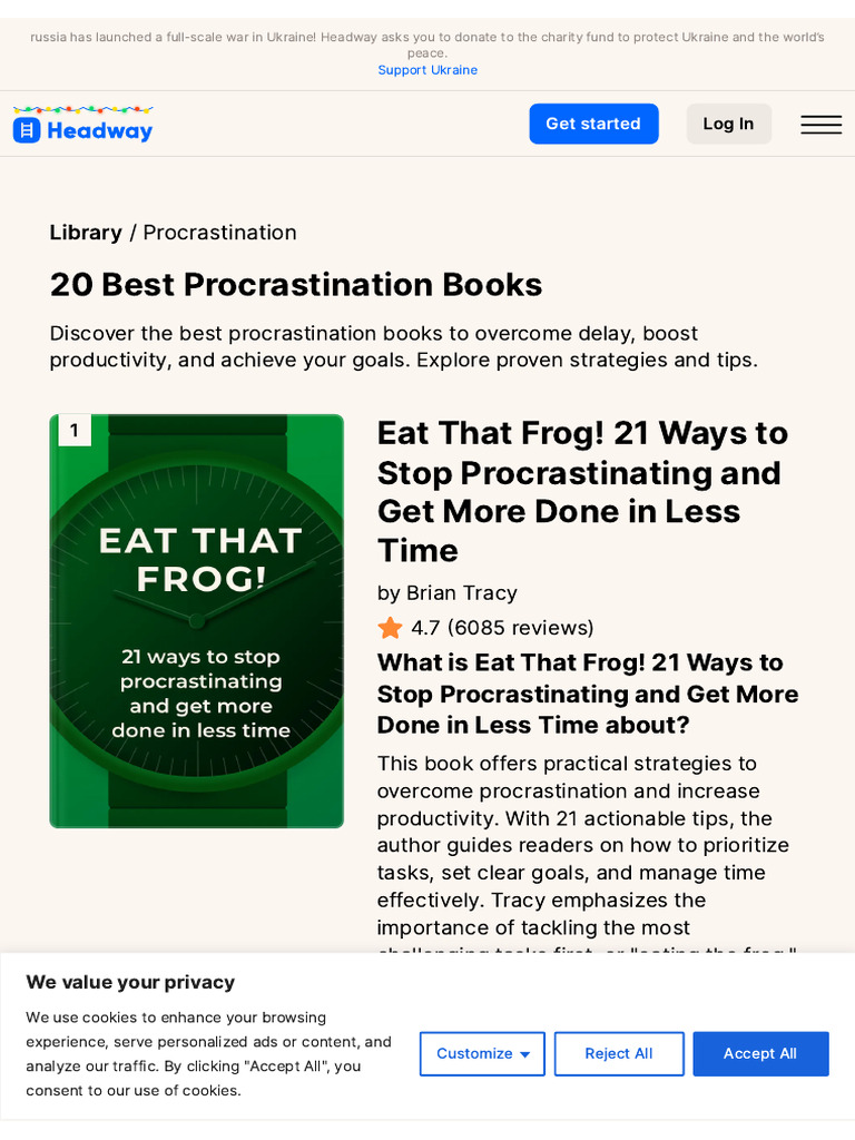 20 Best Procrastination Books To Help You Overcome It | PDF ...