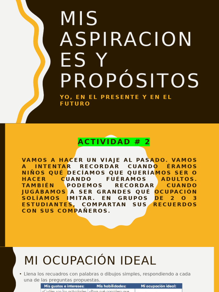 Mis Aspiraciones y propósitos-ETICA 11 | PDF