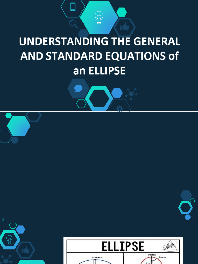 Understanding The General and Standard Equations of An Ellipse | PDF ...